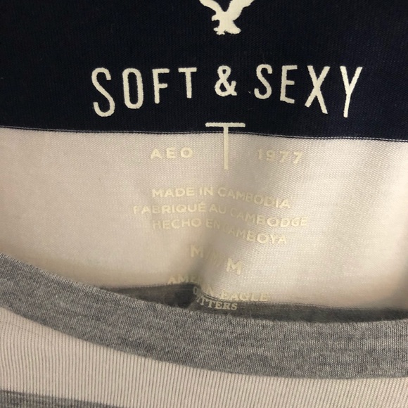 American Eagle Outfitters | Tops | Aeo Soft And Sexy Cropped T | Poshmark
